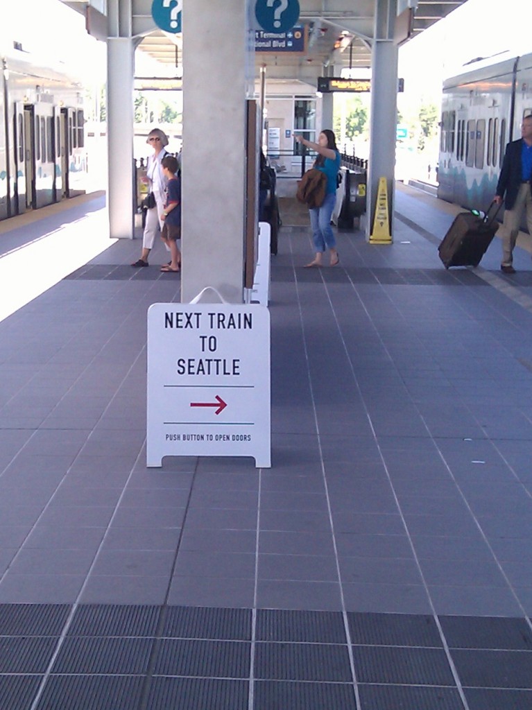 New Next Train Signs at Sea-tac – Seattle Transit Blog