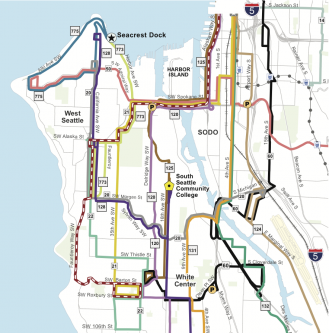 South Seattle Map – Seattle Transit Blog