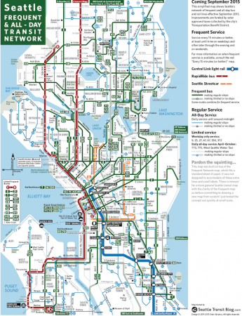 Seattle Frequent Network Maps Preview (Sept 2015) – Seattle Transit Blog
