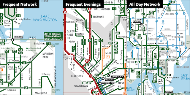 Seattle Frequent Network Maps Preview (Sept 2015) – Seattle Transit Blog