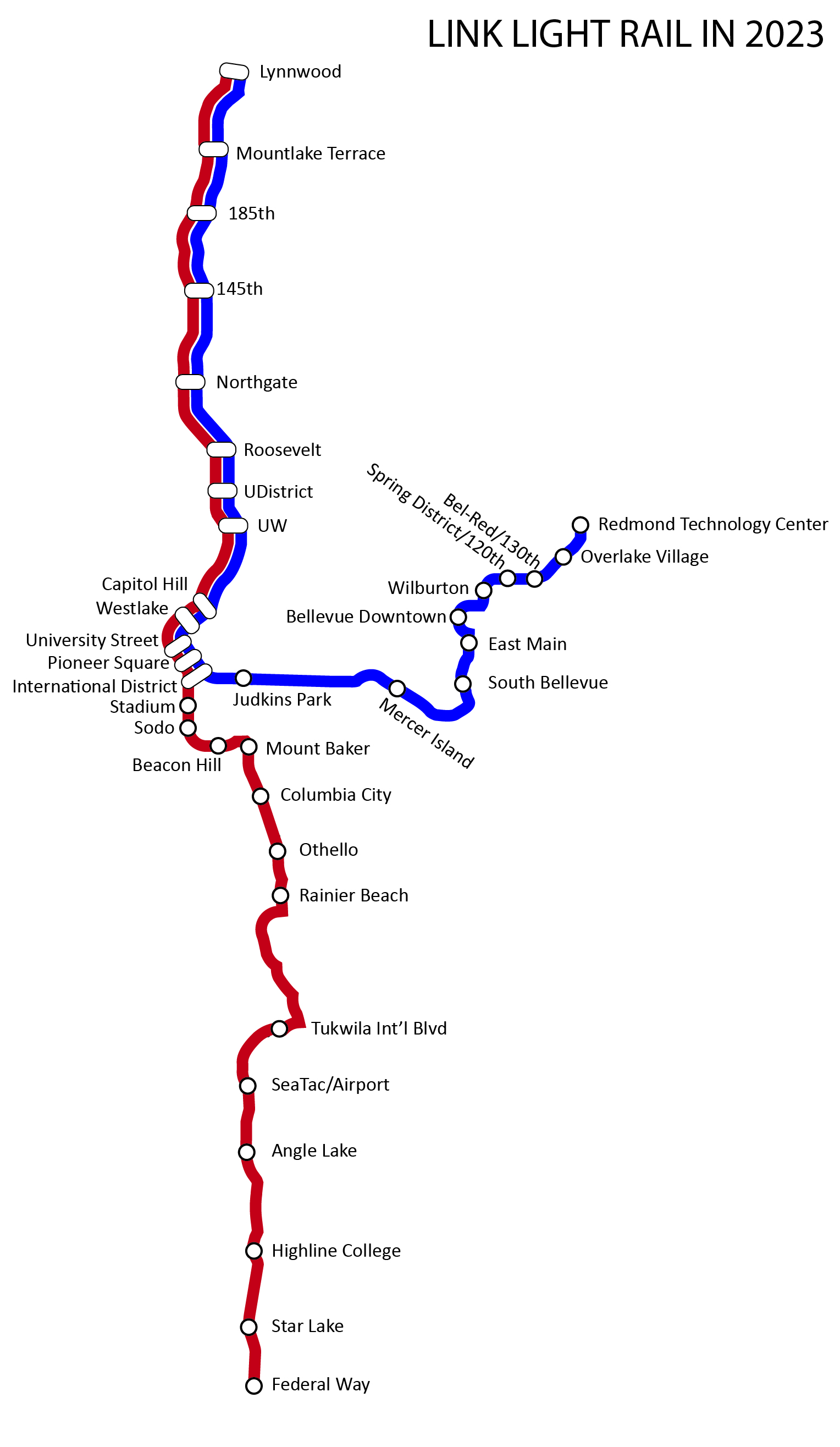 Red Line Travel Times in 2023 – Seattle Transit Blog