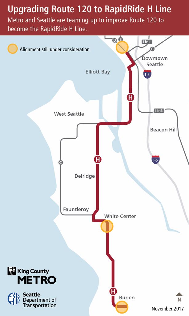 RapidRide H (Metro 120) Is Having a Second Survey – Seattle Transit Blog
