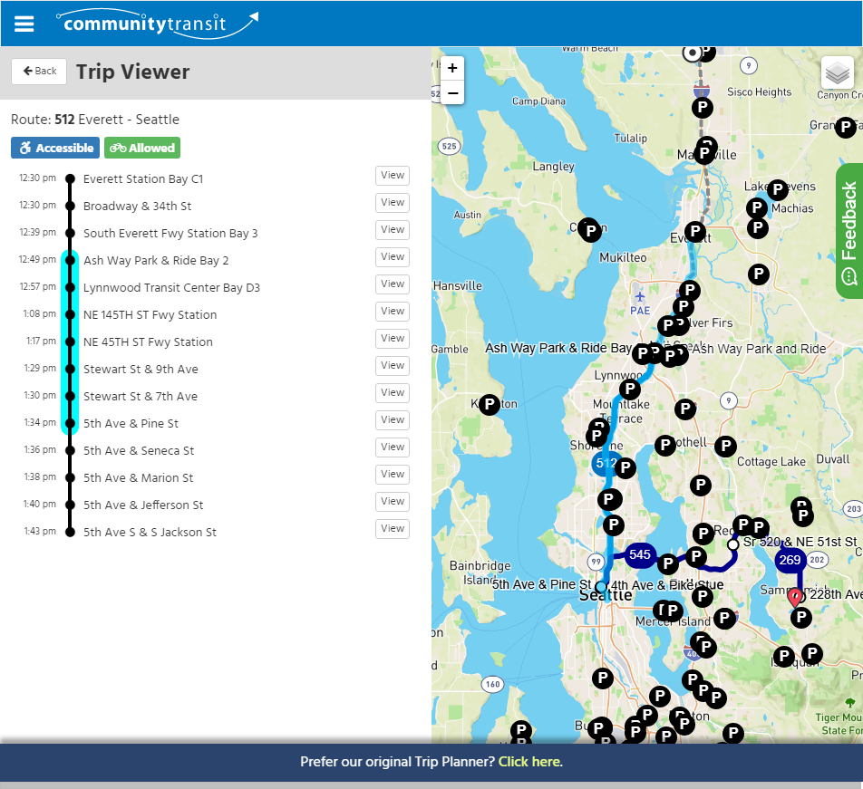 Community Transit tries out new trip planner – Seattle Transit Blog