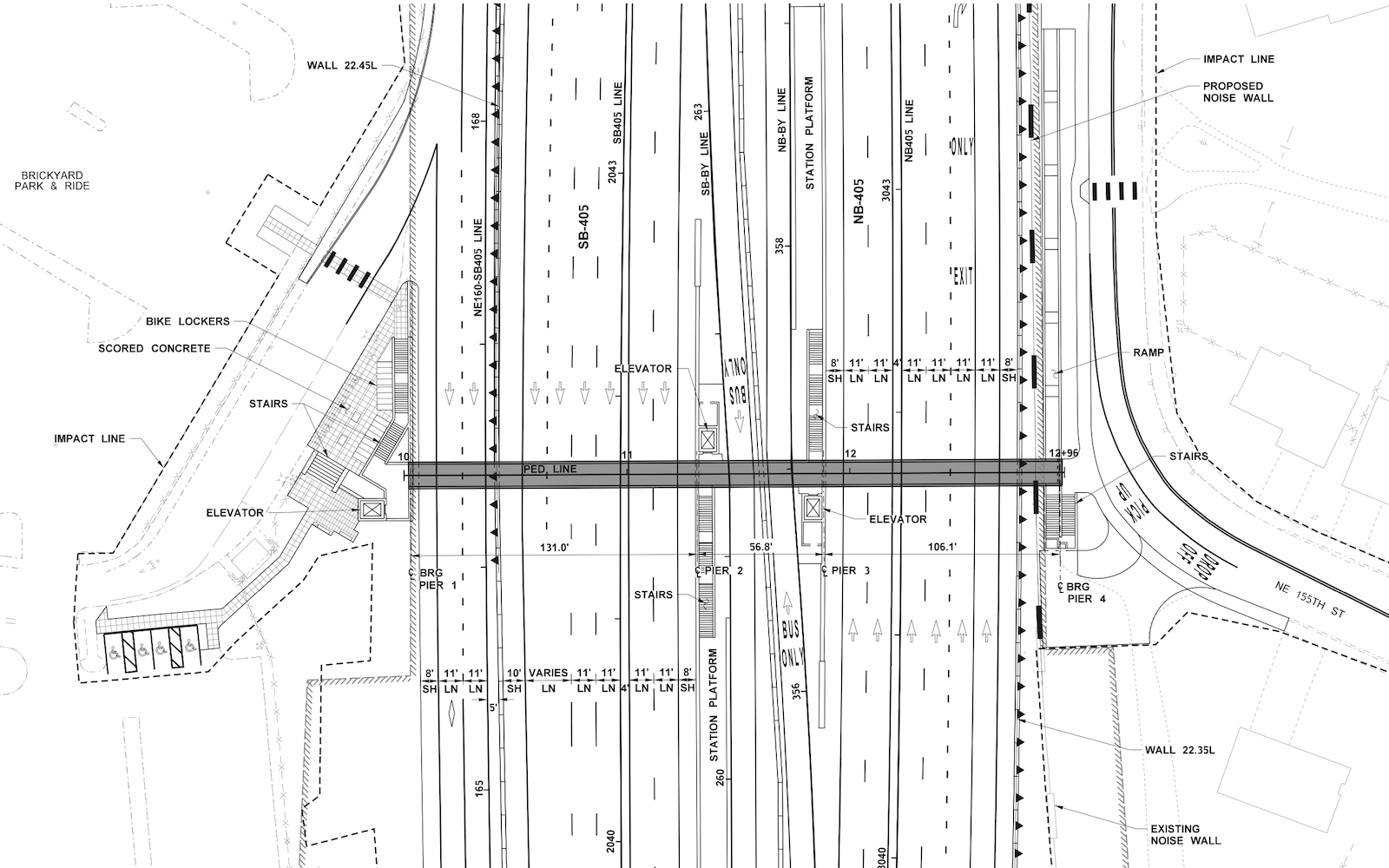 Brickyard BRT station could bridge both sides of 405 – Seattle Transit Blog