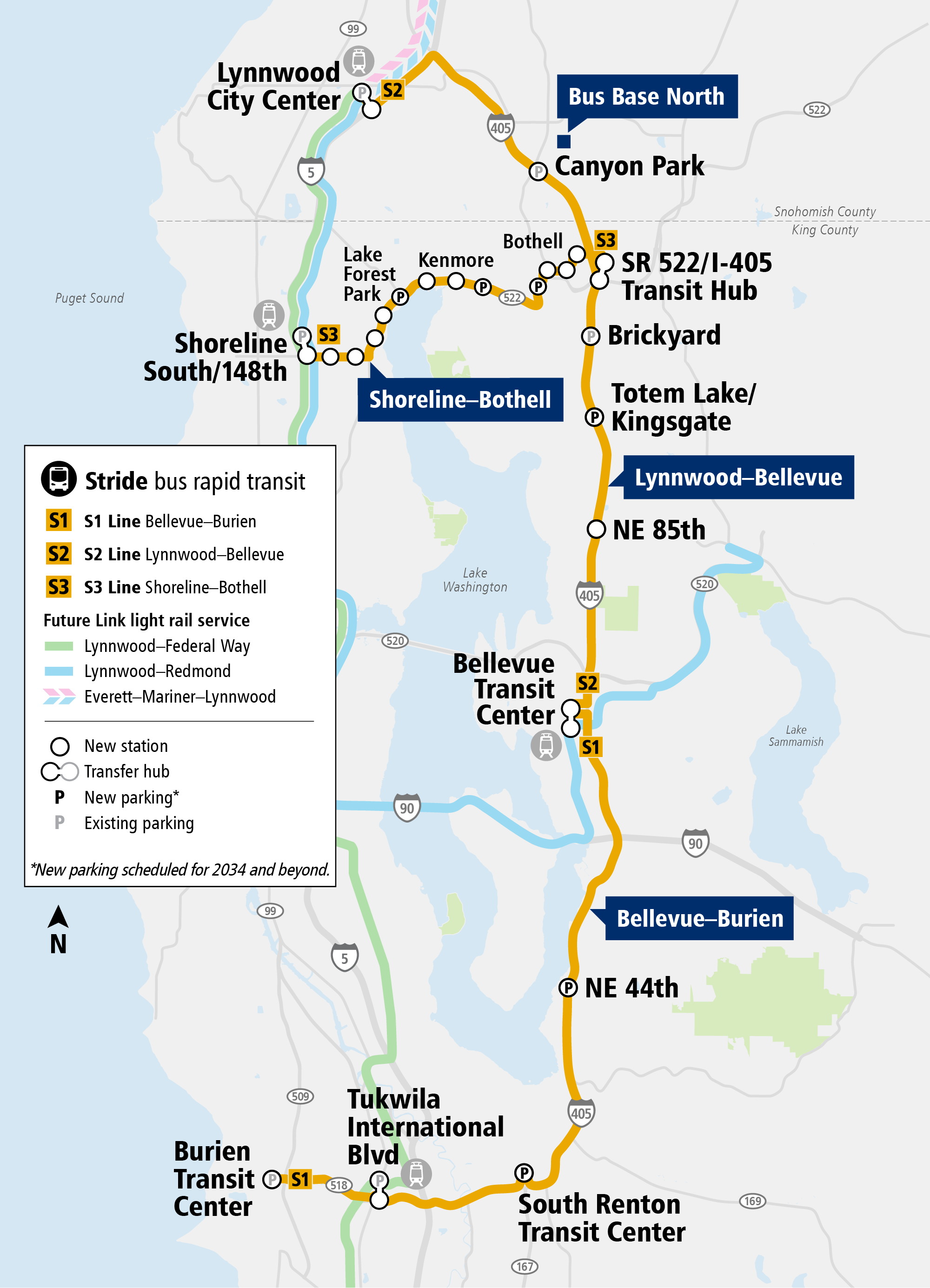 Stride S1 Line Updates: TIBS Reroute, Renton Station Swap, and More ...