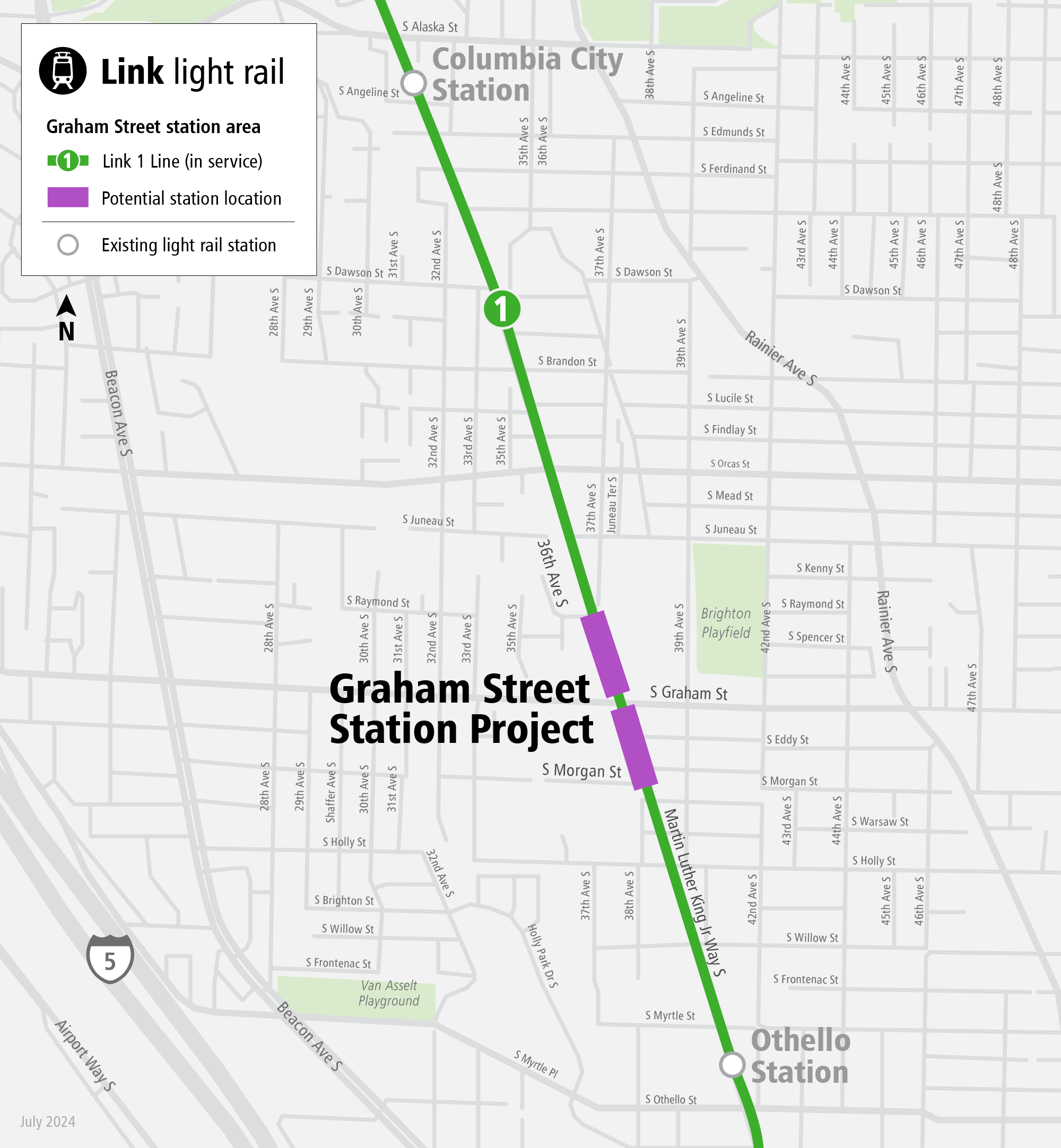Narrowing the Options for Graham Street Station – Seattle Transit Blog